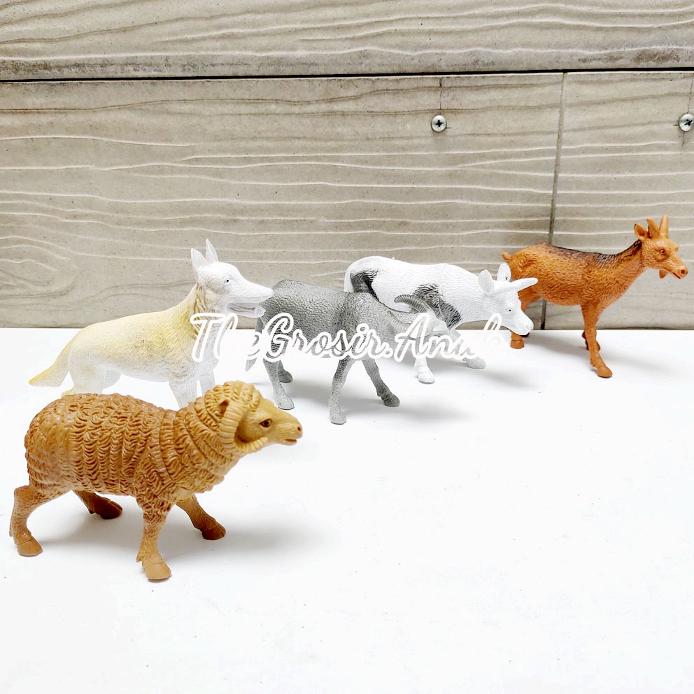 Jual TGA Zoo The World Animals Mainan Hewan Ternak Liar Kambing Kerbau ...
