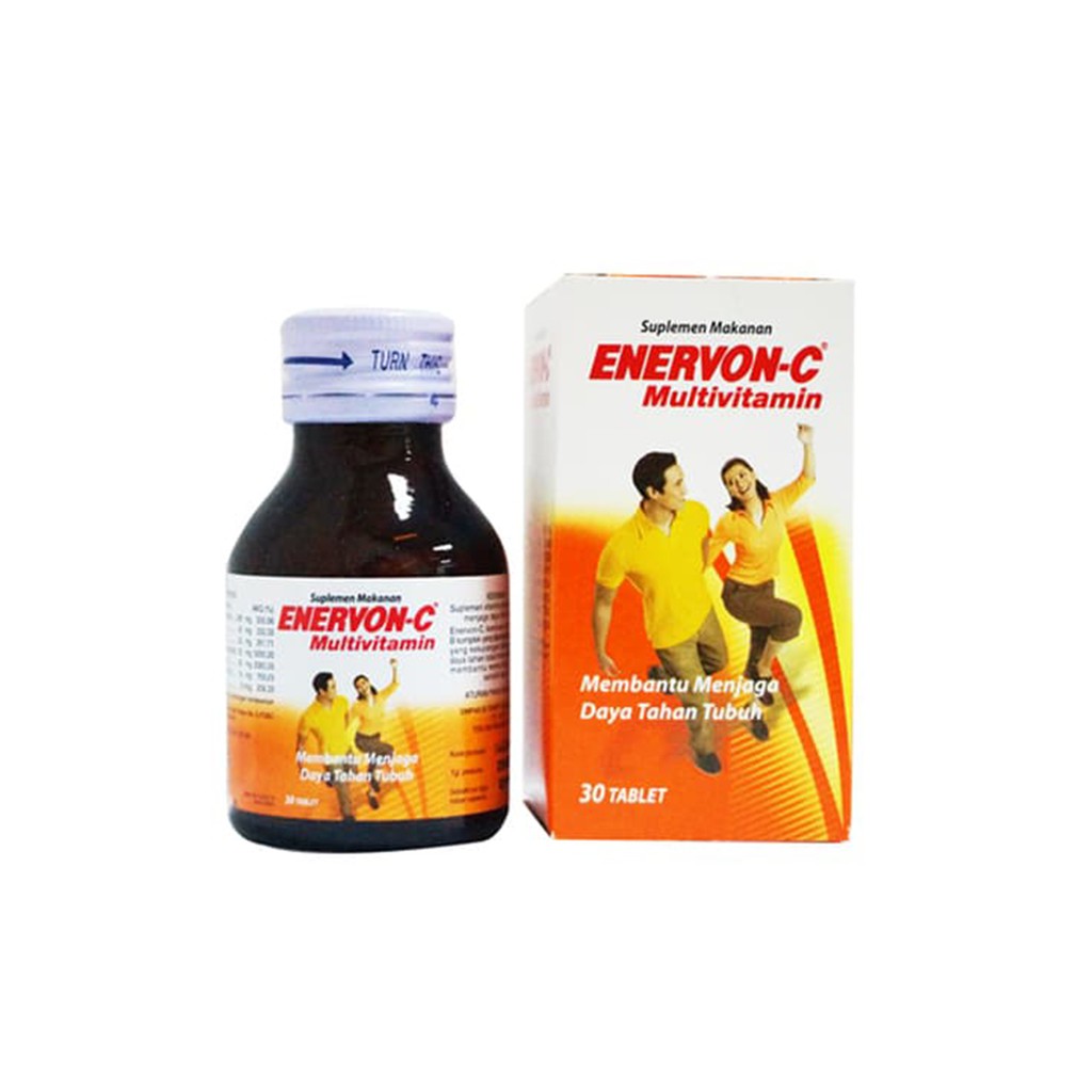 Jual ENERVON C Tablet Vitamin C Botol isi 30 | Shopee Indonesia