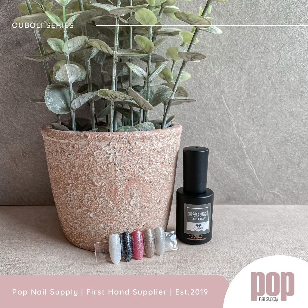 Jual POP NAIL I Ouboli Topcoat (Glittery) | Shopee Indonesia