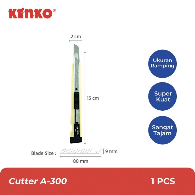 Jual Cutter Kenko A-300 / (1pcs) | Shopee Indonesia