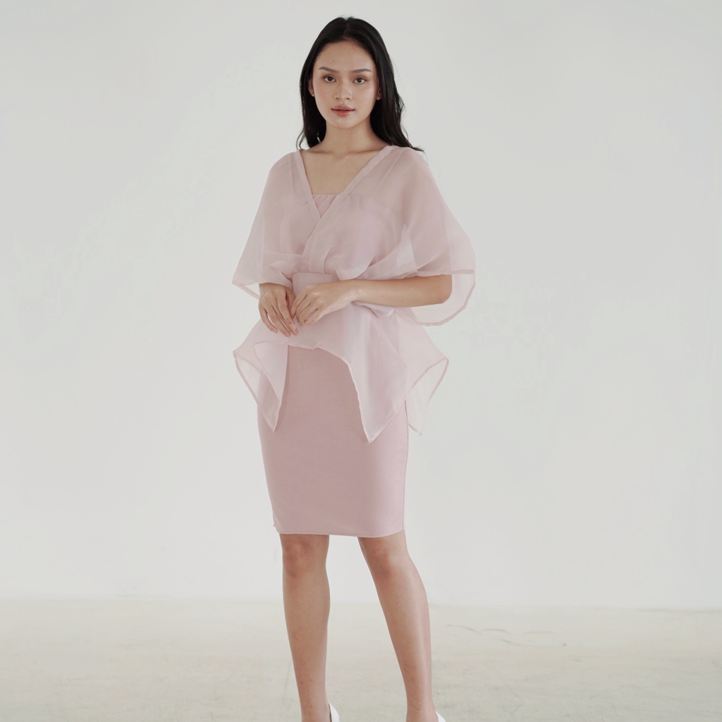 Jual Aura Label - Brianna Pink Camisole Dress (INNER DRESS ONLY ...