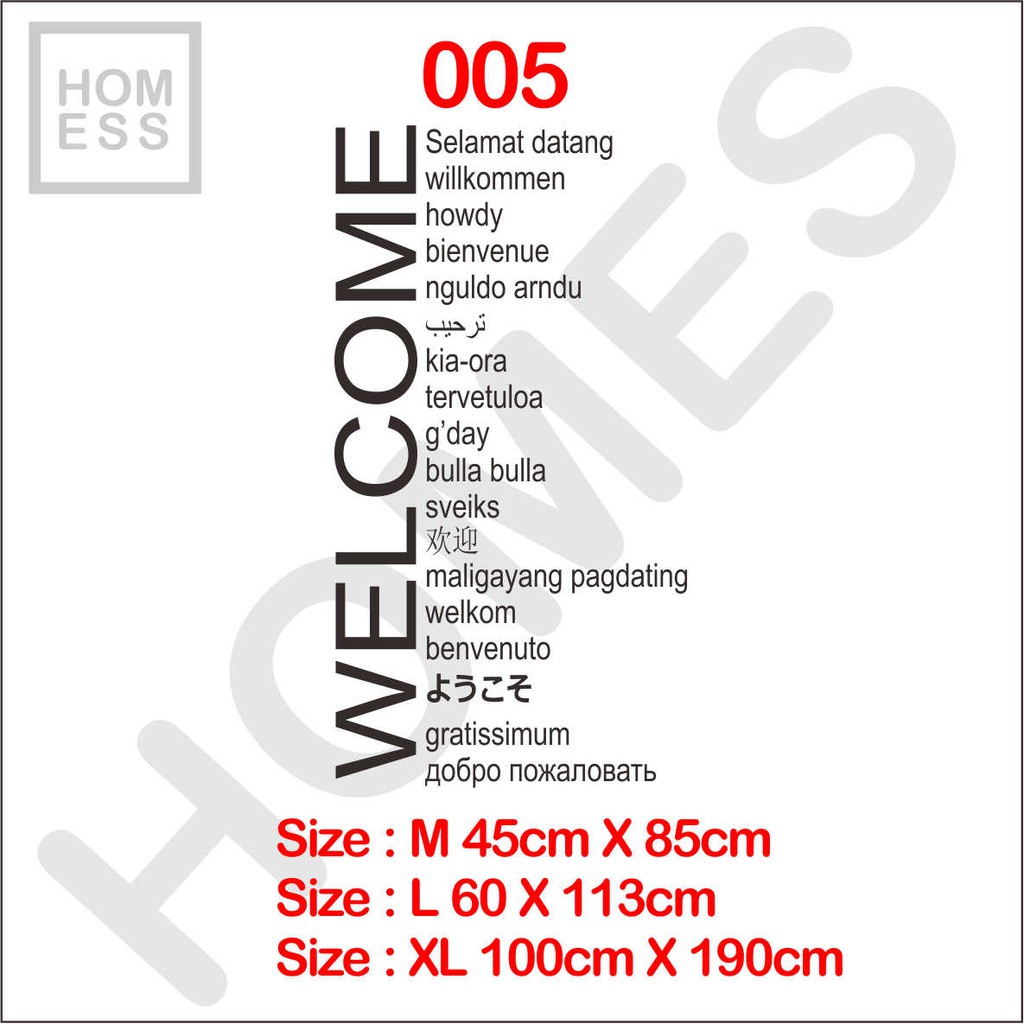 Jual STICKER DINDING DEKORASI DINDING CUTTING CUSTOM KATA SELAMAT ...