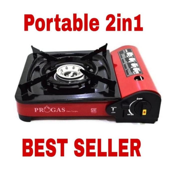 Jual *#*#*#] Kompor Gas Progas Protable Gas Stove Simple Untuk Kemping ...