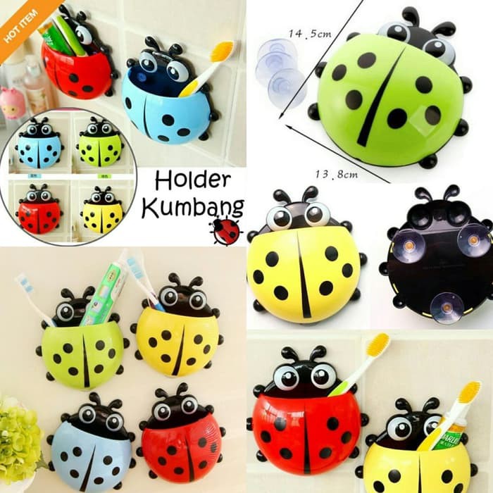 Jual LADY BUG HOLDER TEMPAT MENYIMPAN SIKAT GIGI | Shopee Indonesia
