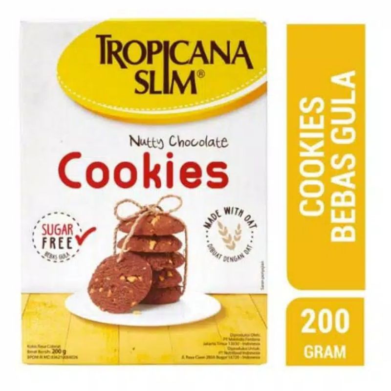 Jual Tropicana Slim - Cookies Nutty Chocolate - 200 gram (10 saset x ...