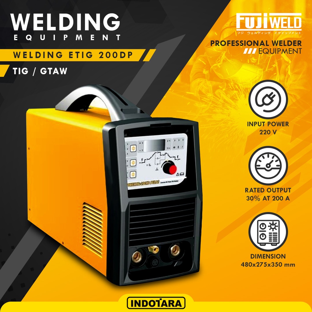 Jual Mesin LAS 1 Phase Fujiweld - ETIG 200DP | Shopee Indonesia