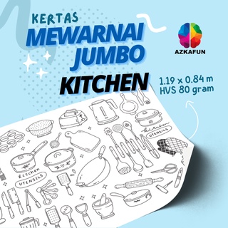 Jual Kertas Mewarnai Jumbo KITCHEN - mewarnai besar - Giant Coloring ...
