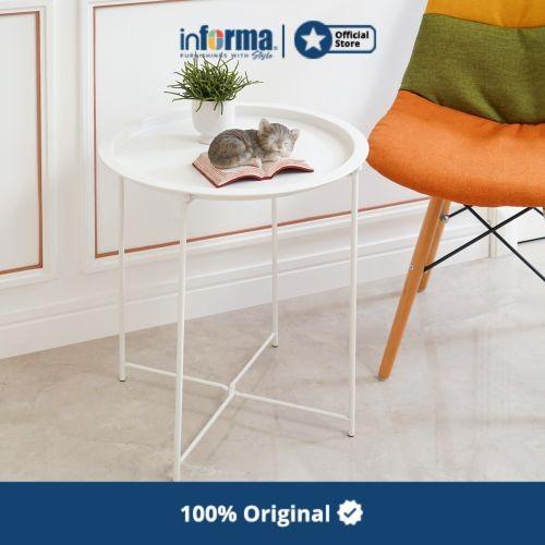 Jual Meja Tamu Informa Neo Helios Meja Sisi - Putih | Shopee Indonesia