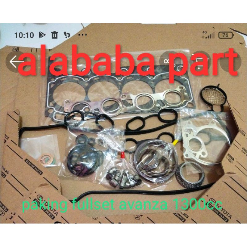 Jual PAKING PACKING FULL SET/GASKET FULLSET TOYOTA AVANZA 1300CC | Shopee Indonesia