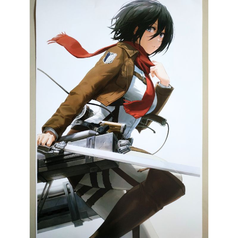 Jual Poster Anime Shingeki no Kyojin 9 Mikasa Ackerman Attack on Titan ...