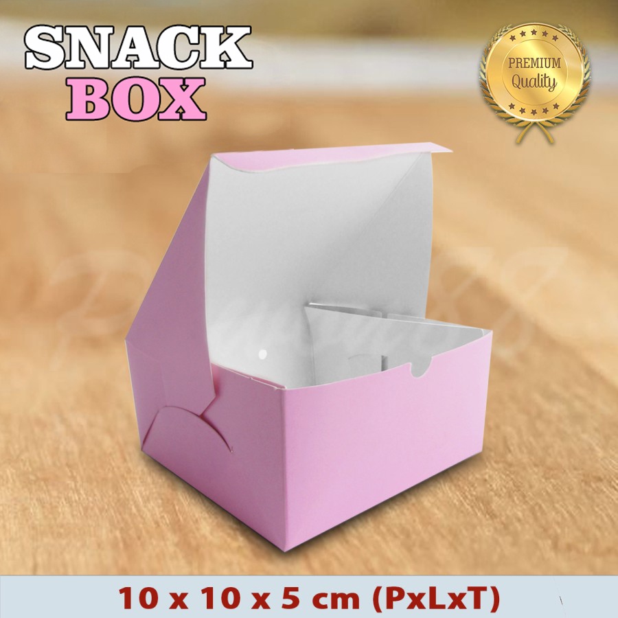 Jual Kotak Snack Box - Dus Katering Catering - PINK - 10x10x5 cm ( XS ...
