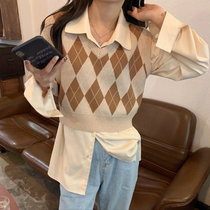 Jual M FESYEN | CUKI KOREAN VEST | OUTER WANITA | VEST RAJUT WANITA ...