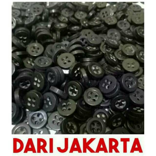 Jual COD Isi 144 pcs Diameter 9 mm - Kancing Baju Gepeng Putih Hitam ...