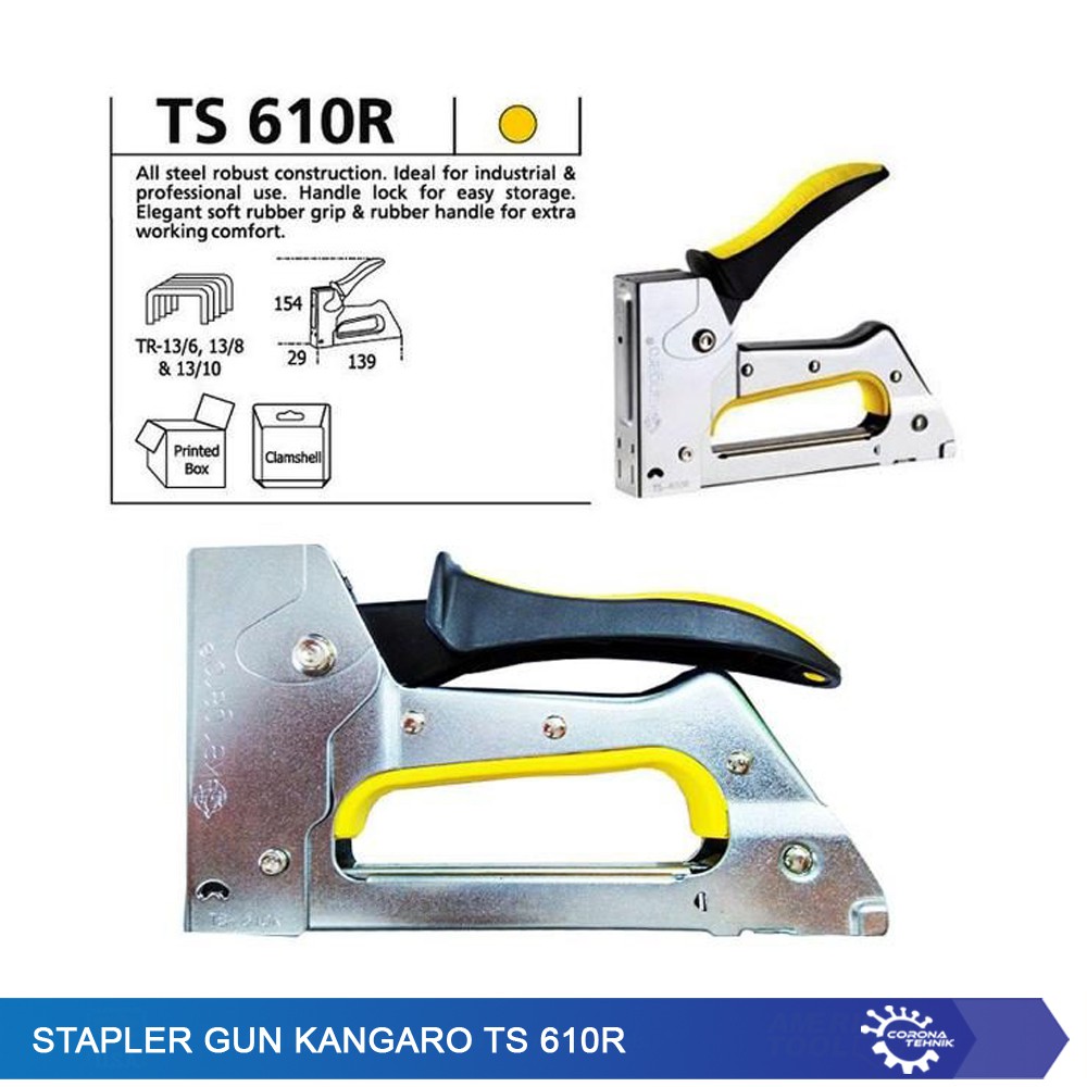 Jual Stapler Gun Kangaro TS 610R | Shopee Indonesia