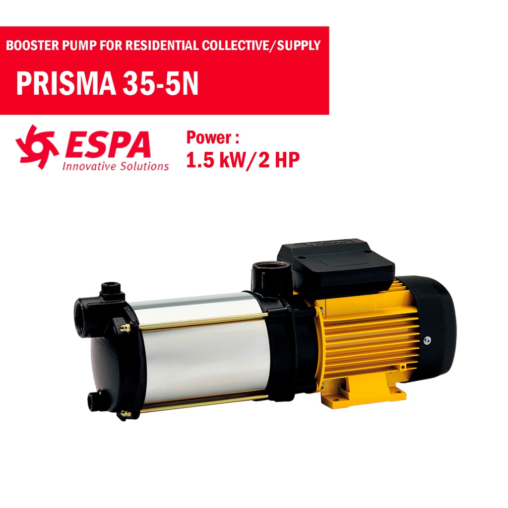 Jual Pompa Air Rumah Tangga 2 HP / Pompa Dorong Air / Booster Pump ESPA Prisma 35-5N Buatan ...
