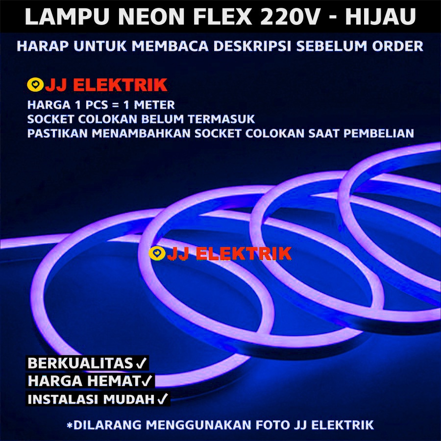 Jual LAMPU STRIP LED FLEXIBLE 2835 NEON FLEX LAMPU SELANG UNGU PURPLE ...