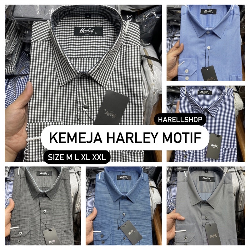 Jual Kemeja Harley Pria motif KOTAK DOT BINTIK ABSTRAK GARIS tangan ...