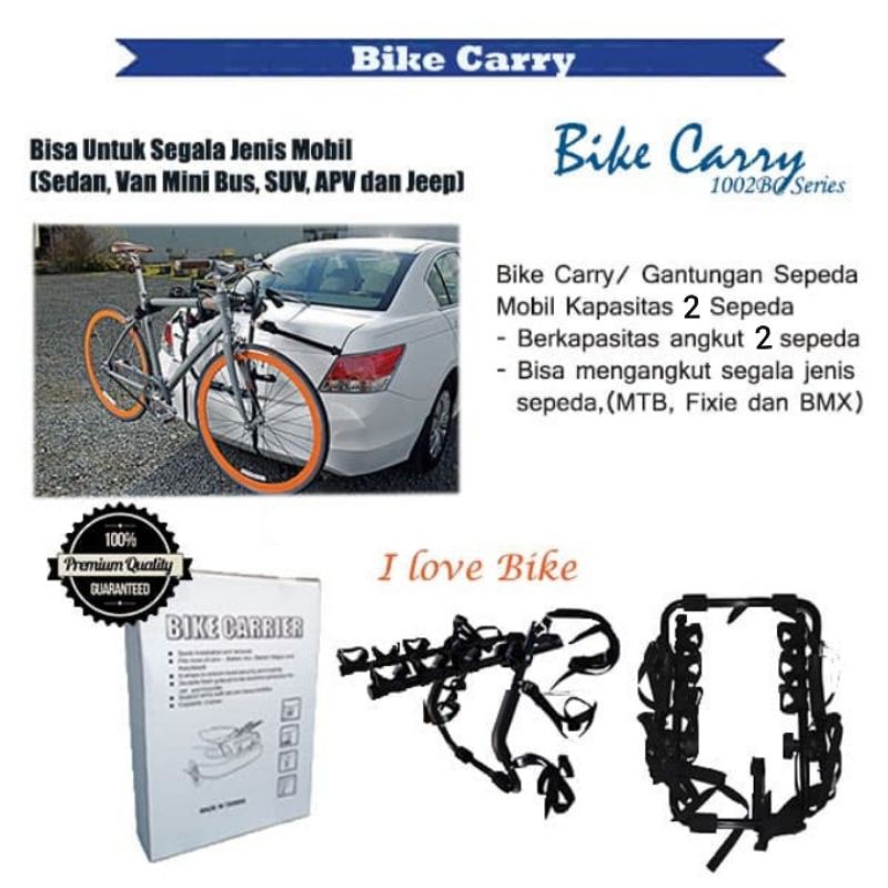 Jual Rak Gantungan Sepeda Di Mobil Bike Carrier Kapasitas Isi 2 Sepeda ...