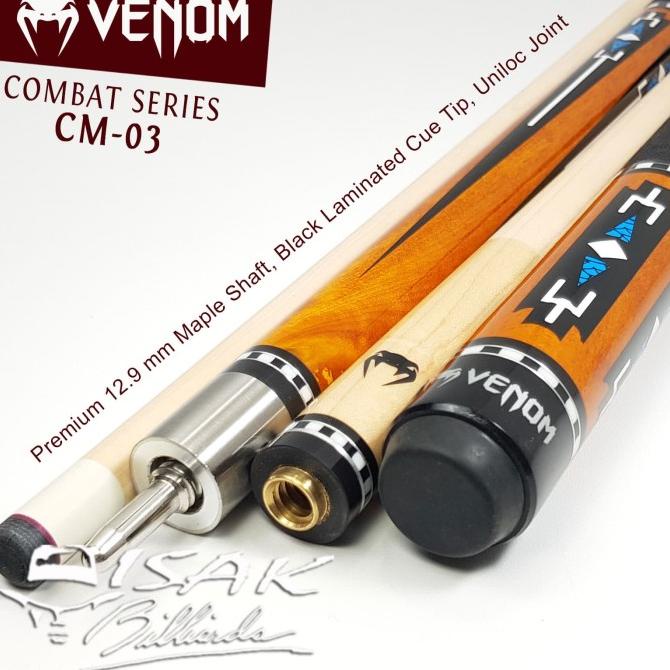 Jual Venom Pool Cue Cm-03 - Combat Uniloc Series Billiard Stick Stik ...