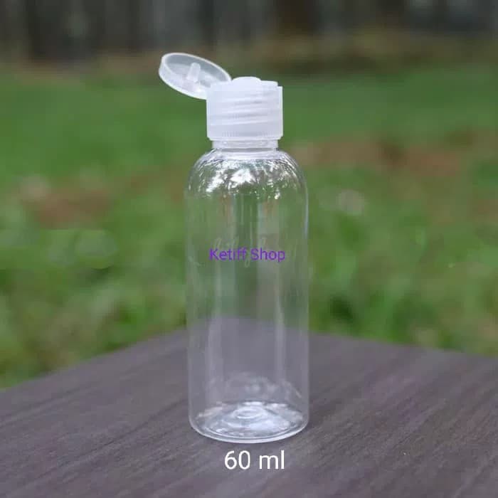 Jual Botol Fliptop 60 ml putih/ Botol plastik PET 60 ml | Shopee Indonesia