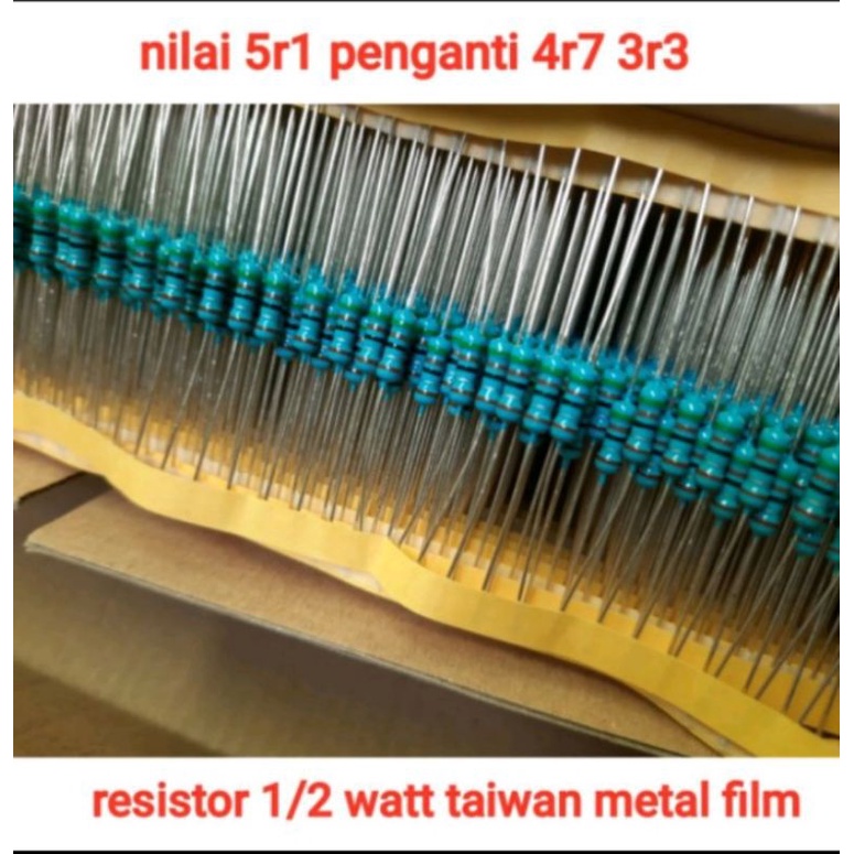 Jual resistor 4r7 1/2watt | Shopee Indonesia
