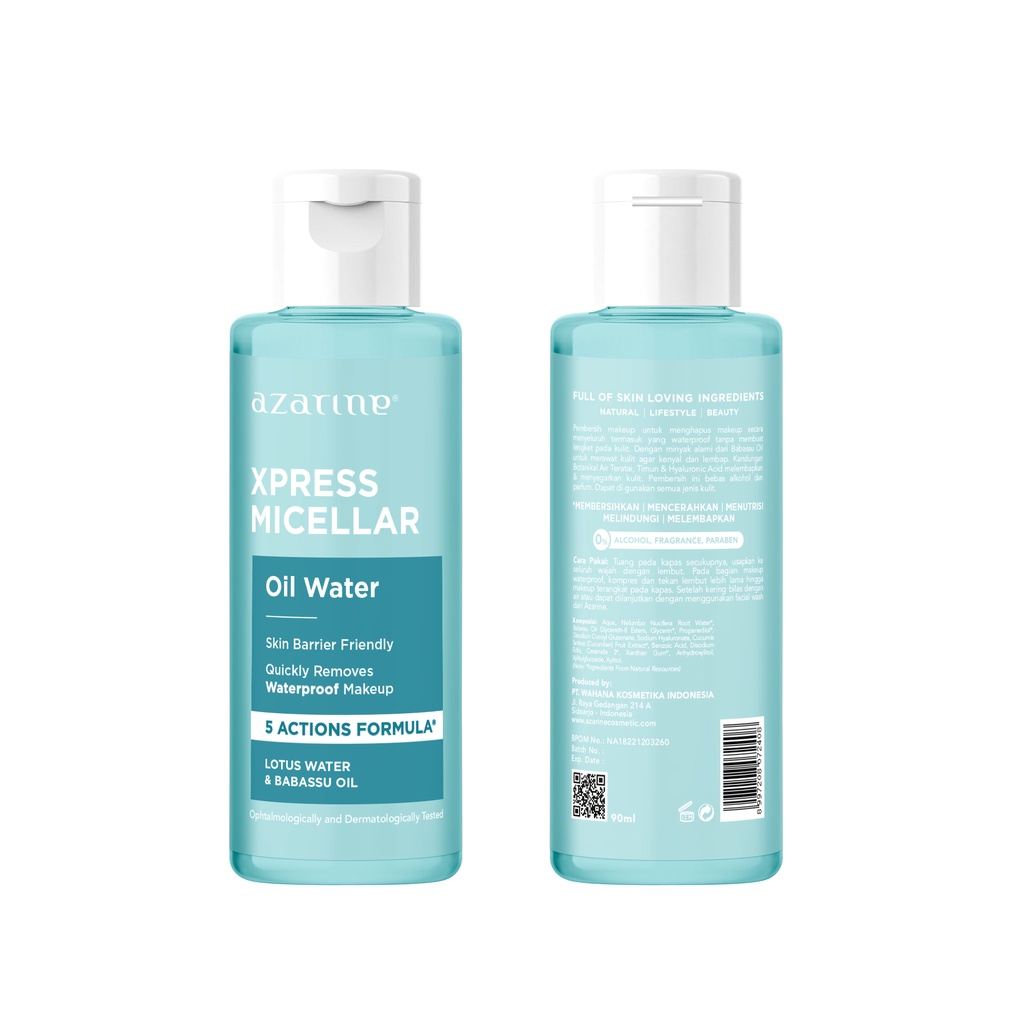 Jual AZARINE Ceramoist Botanical Micellar Water // Xpress Micellar Oil ...