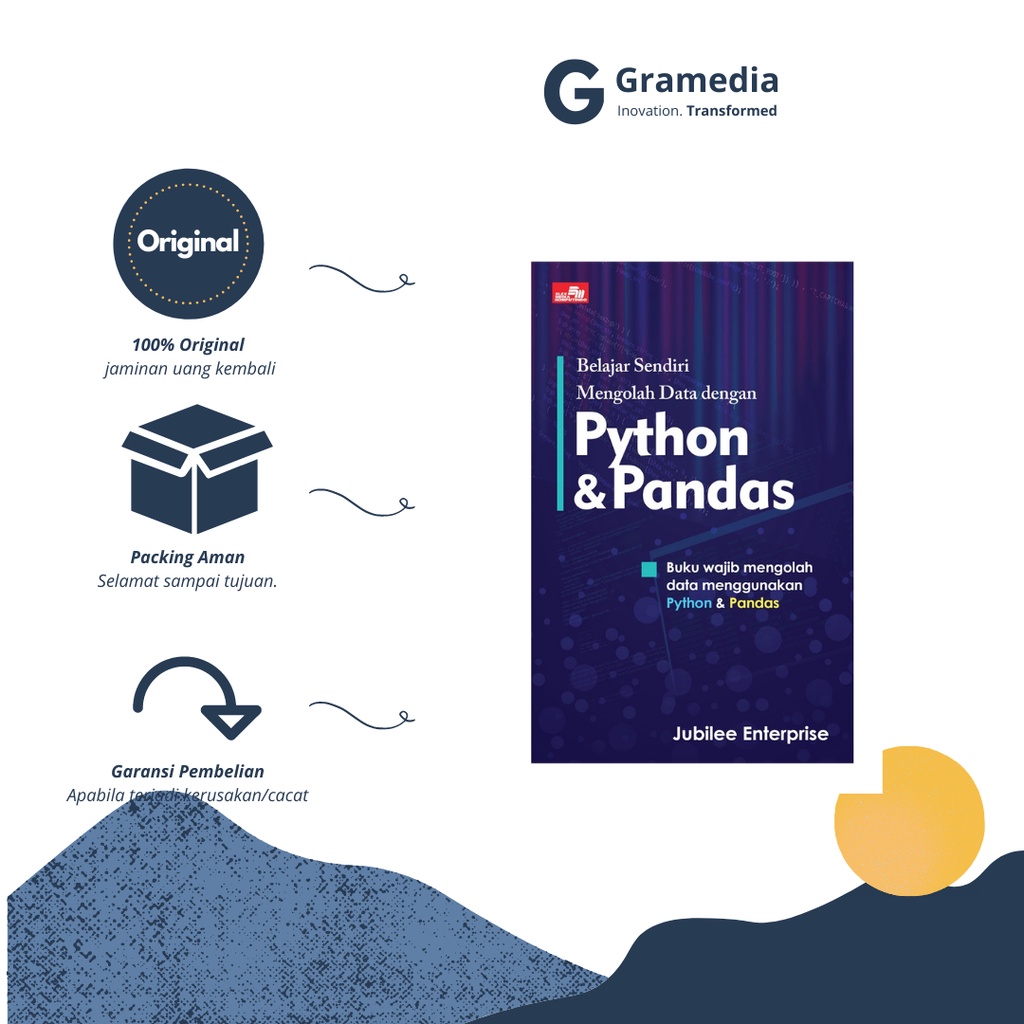 Jual Gramedia Cikupa-Belajar Sendiri Mengolah Data Dengan Python Dan Pandas | Shopee Indonesia