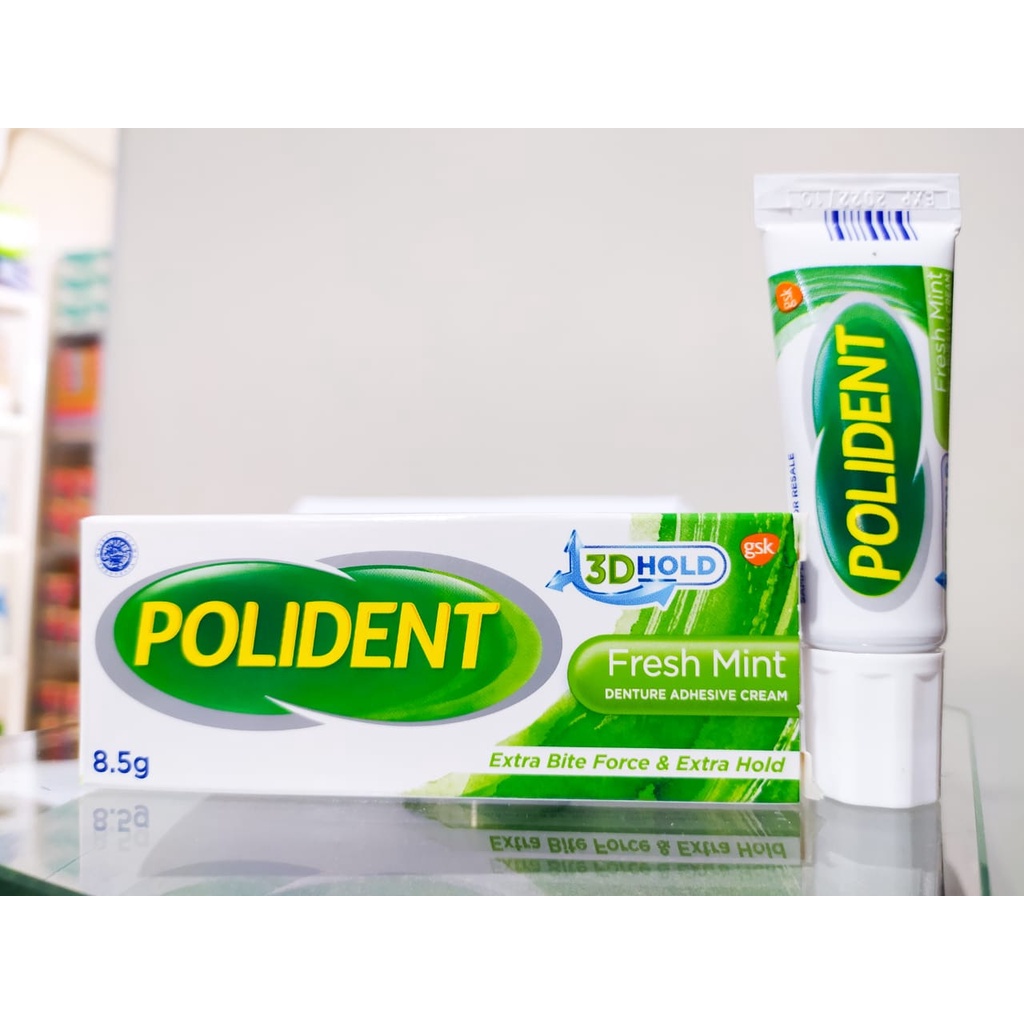 Jual Original BPOM Lem Gigi Palsu Polident Ukuran 8.5 gram 20 gram dan ...
