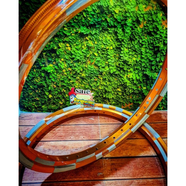 Jual Velg Akront Morad Spain Alloy Motif Catur Gold Silver Ring 17 ...