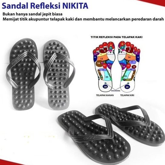 Jual Sendal Refleksi Sendal Kesehatan Duri Kecil Duri Besar Sendal ...