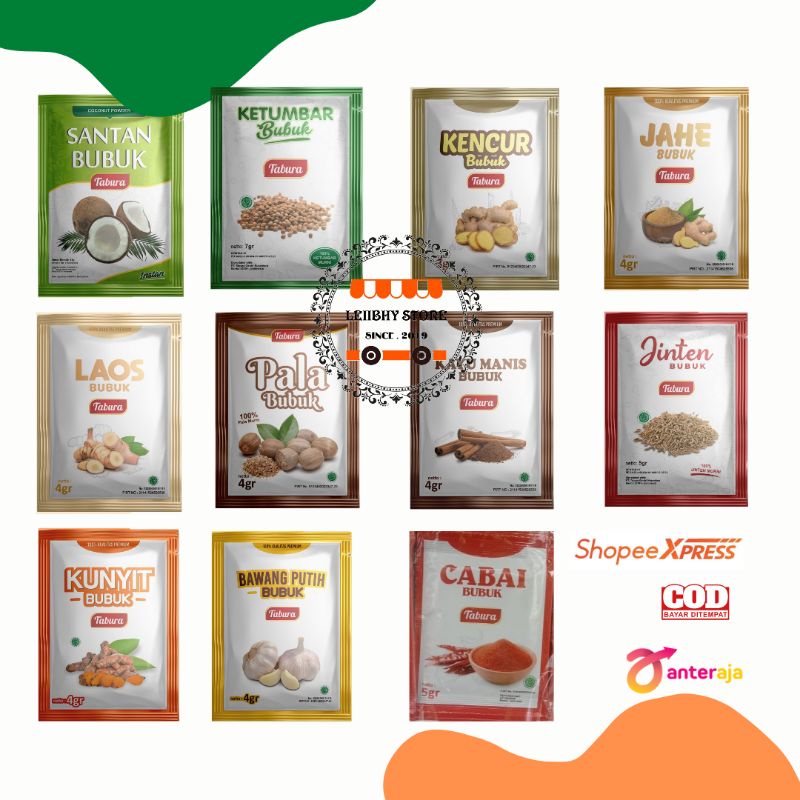 Jual BUBUK TABURA SANTAN, KETUMBAR, JAHE, LAOS, KAYU MANIS, CABE, PALA ...