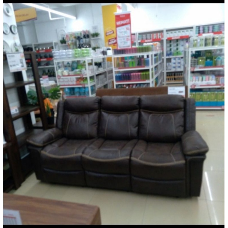 Jual Sofa informa 3 seater lancaster cokelat sofa tamu sofa ruang tamu ...