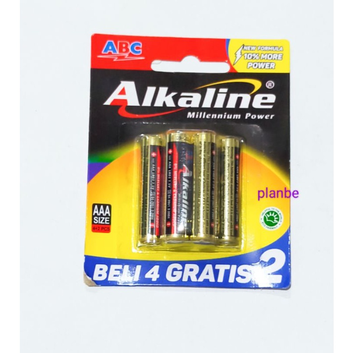 Jual BATERAI ALKALINE AAA BATU BATRAI AA A2 A3 ALKALIN BELI 4 GRATIS 2 ...