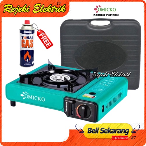 Jual Kompor Gas Portable 2 in 1 Omicko Varian warna Terbaru ( RANDOM ...
