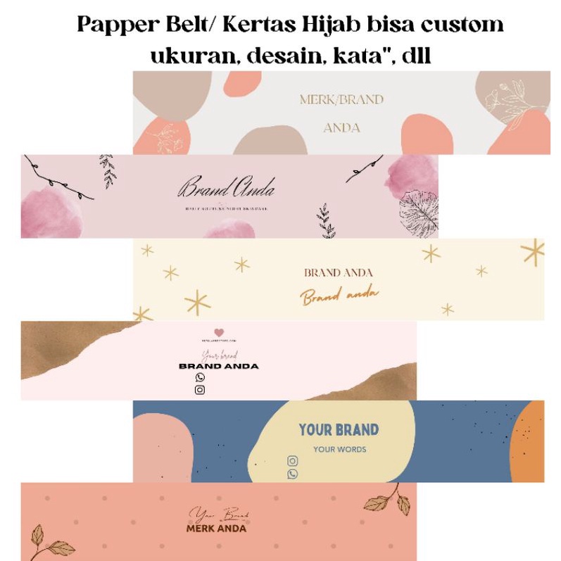 Jual PAPER BELT / KERTAS SEGEL / SLEEVE PACKAGING / SLEEVE BOX / SLEEVE ...