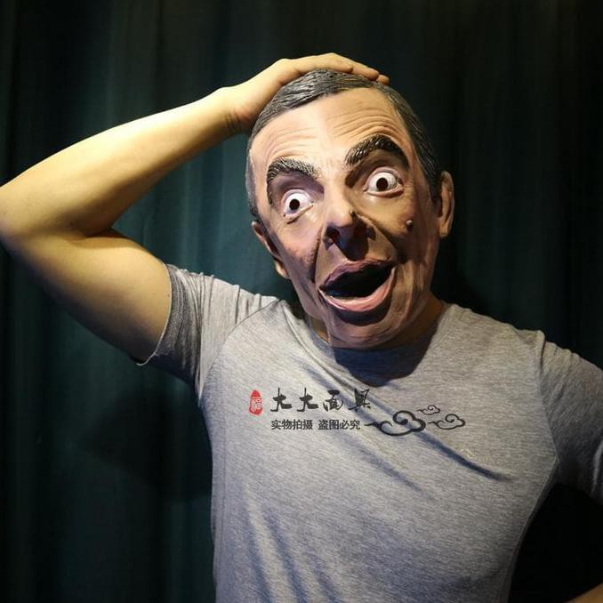 Jual topeng mr bean mister bin lucu funny karakter pria halloween ...