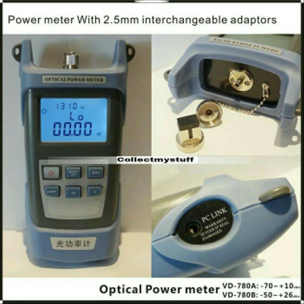 Jual [BEST] OPM VD708B Fiber Optical Power Meter -50 dBM +26 dBM Optic ...