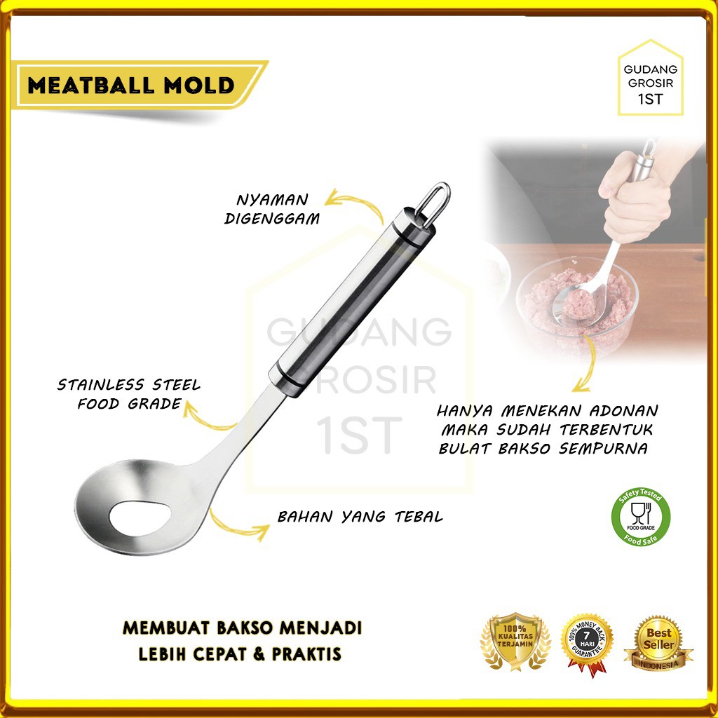 Jual Cetakan Bakso Premium Meat Mold Sendok Pembuat Bakso Stainless ...