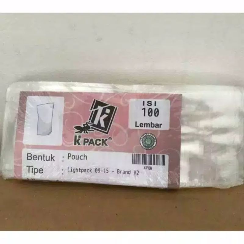 Jual Standing Pouch Plastic Plastik Standing Pouch K-Pack BluTop 9 x ...