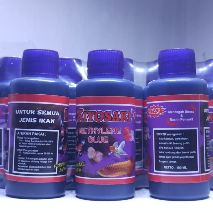 Jual Obat Biru ikan METHYLENE BLUE Obat ikan Jamur ikan Fishlife ...