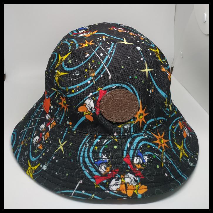 Jual New Bucket Hat Gucci X Disney Donald Duck Pria Dan Wanita - Hitam ...