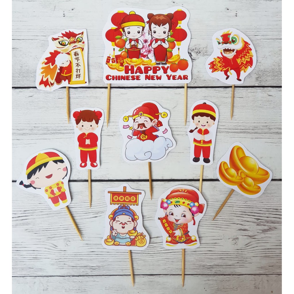 Jual Topper Kue Imlek (10pcs) | Shopee Indonesia