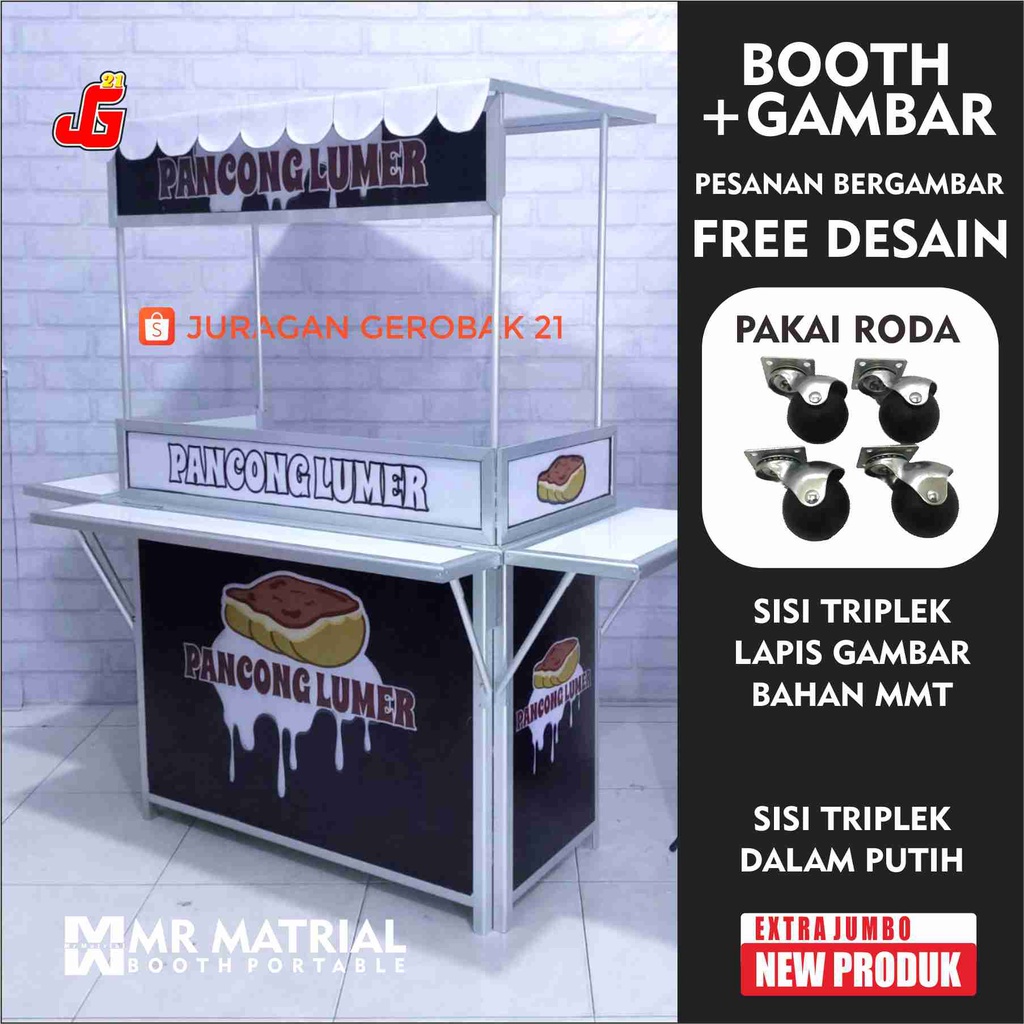 Jual Booth Portable Extra Jumbo Gerobak Lipat Meja Jualan / Usaha ...