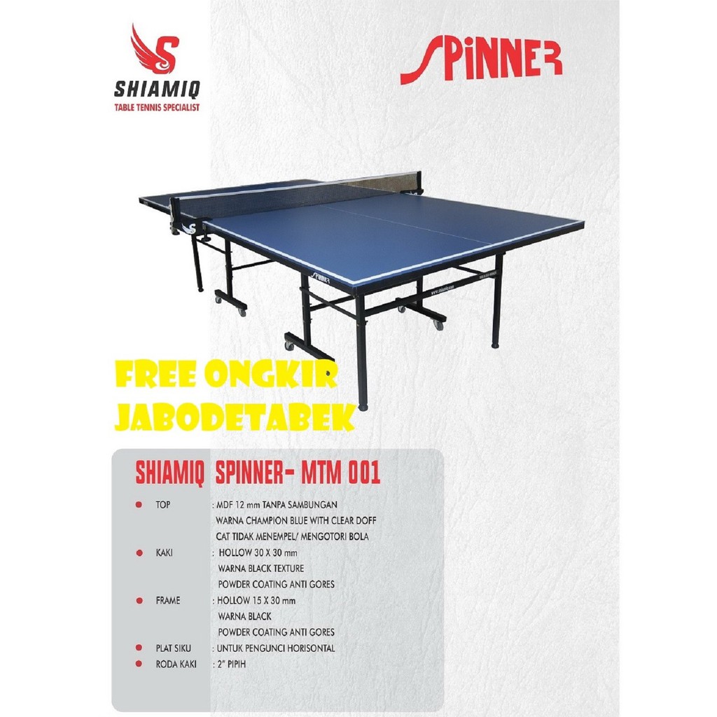 Jual Meja Pingpong / Tenis Meja Shiamiq Spinner MTM001 | Shopee Indonesia