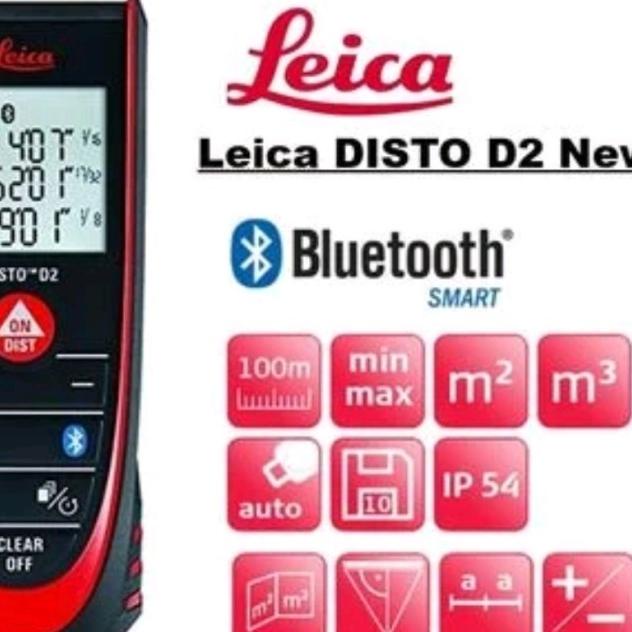 Jual meteran digital laser 100 M/Leica Meteran Digital/Leica Disto D2 ...