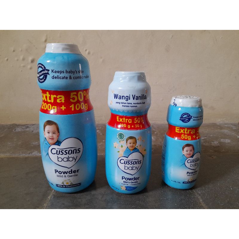Jual Cussons Baby Powder Mild and Gentle 50 g + 25 g | Shopee Indonesia
