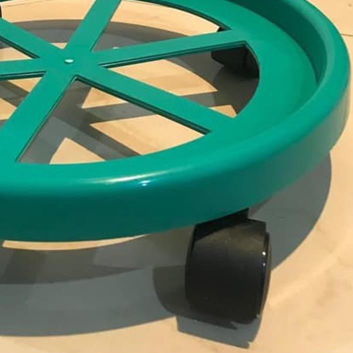 Jual AY16 § Green Leaf Tatakan Roda Tabung Gas - Alat Bantu Dorong Roda ...