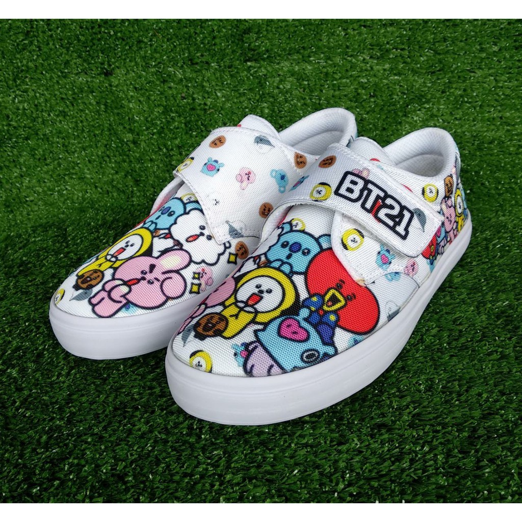 Jual Sepatu BT21 Velcro (Bisa Pakai Nama) | Shopee Indonesia
