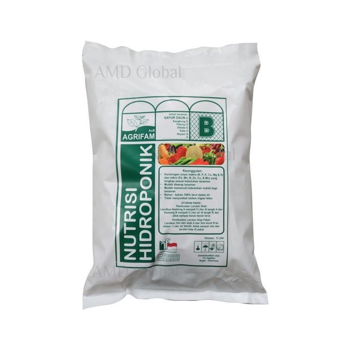 Jual AB Mix Nutrisi Hidroponik Sayuran Buah 5 Liter Terbaru | Shopee ...