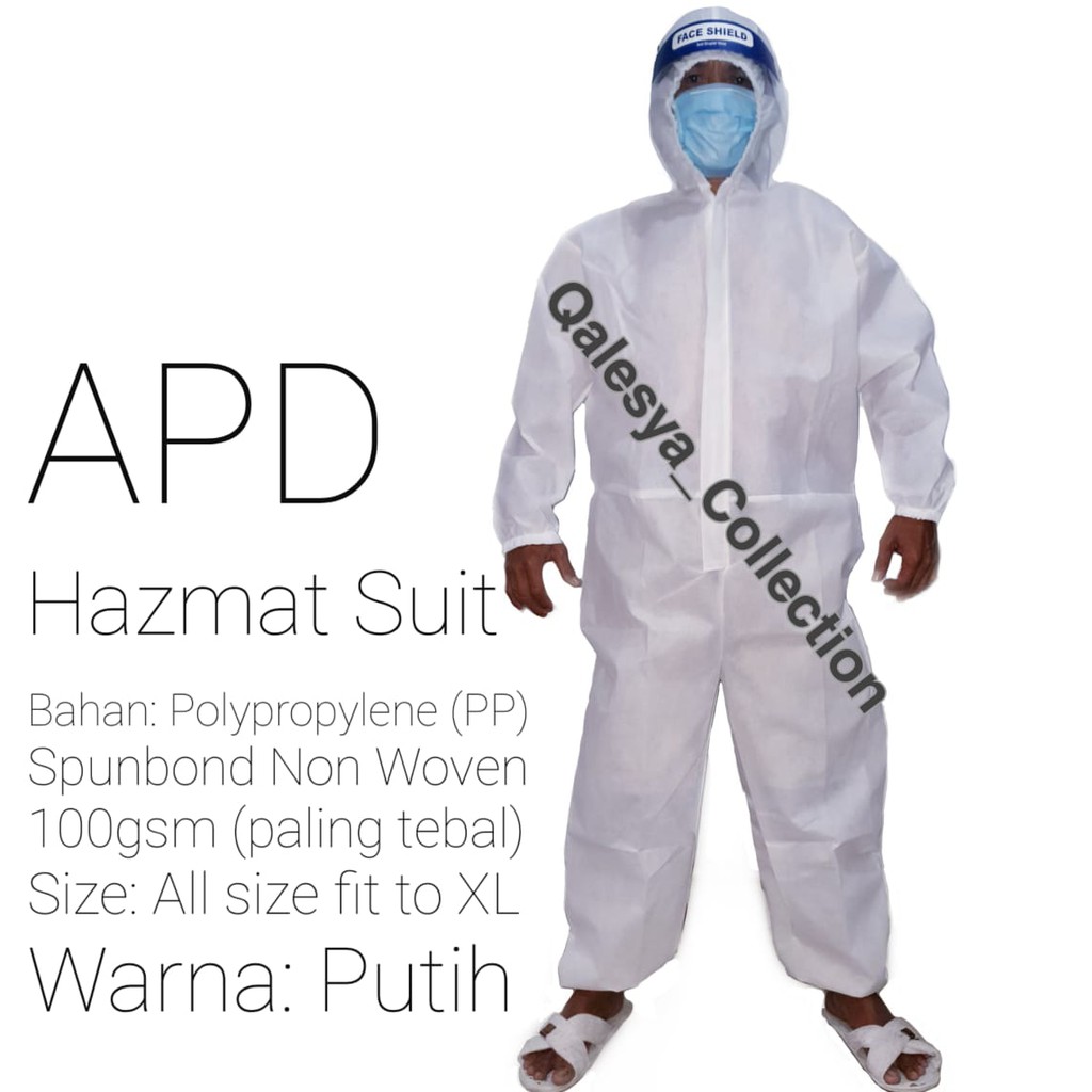 Jual Baju APD Hazmat Suit 100 gsm PREMIUM PP Non Woven Spunbond ...